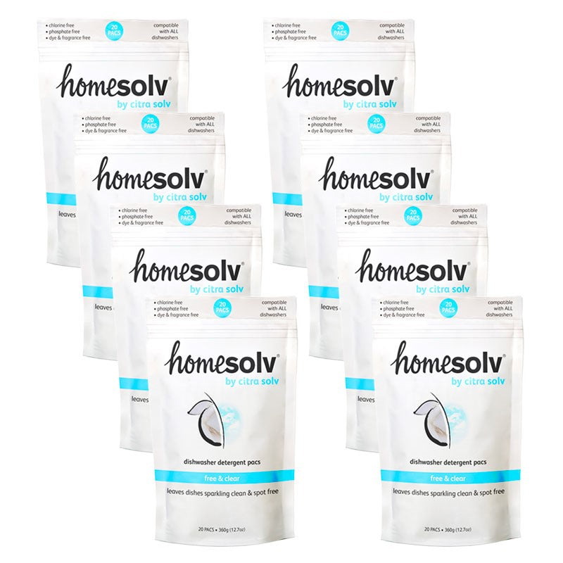 Home Solv Auto Dish Pacs Free & Clear - Powerful Eco-Friendly – Citra Solv